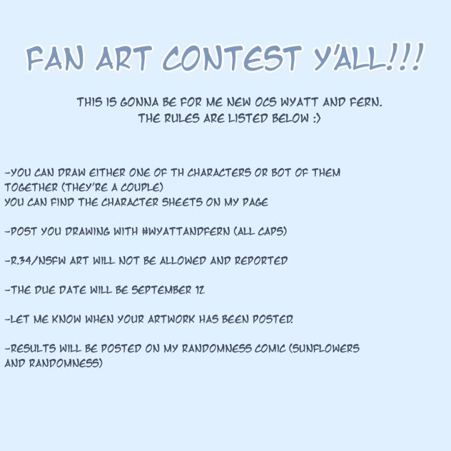 New fan art contest y’all!!!!!! - ibisPaint