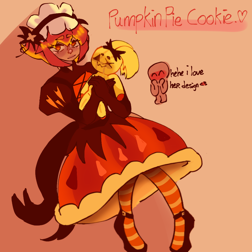 pumpkin pie cookie - ibisPaint