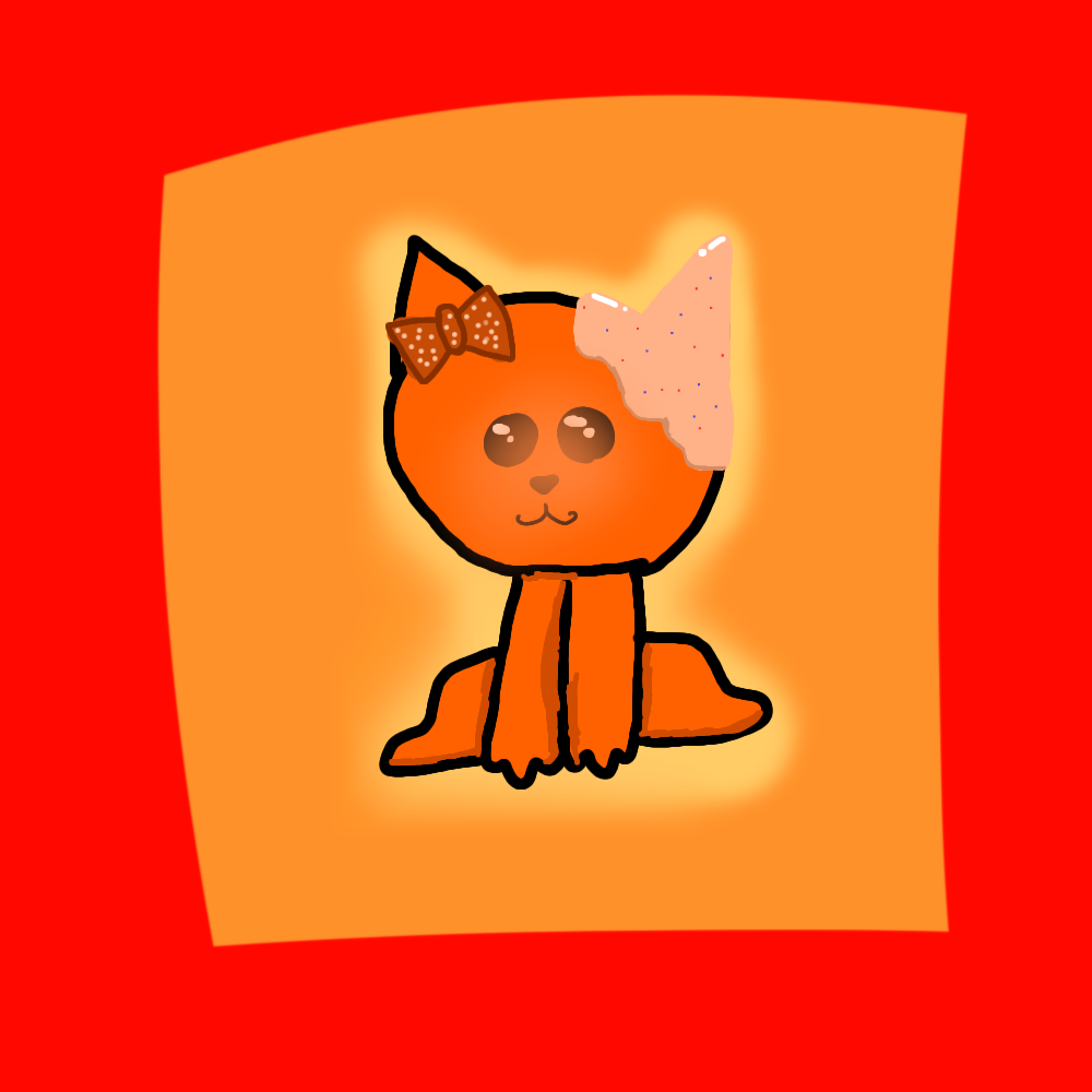 Cheez-It cat dipped in ranch dressing - ibisPaint