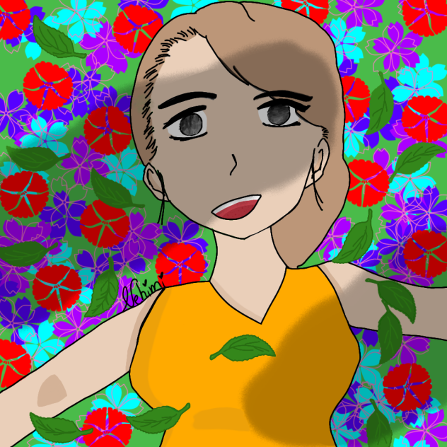 Campo de flores - ibisPaint
