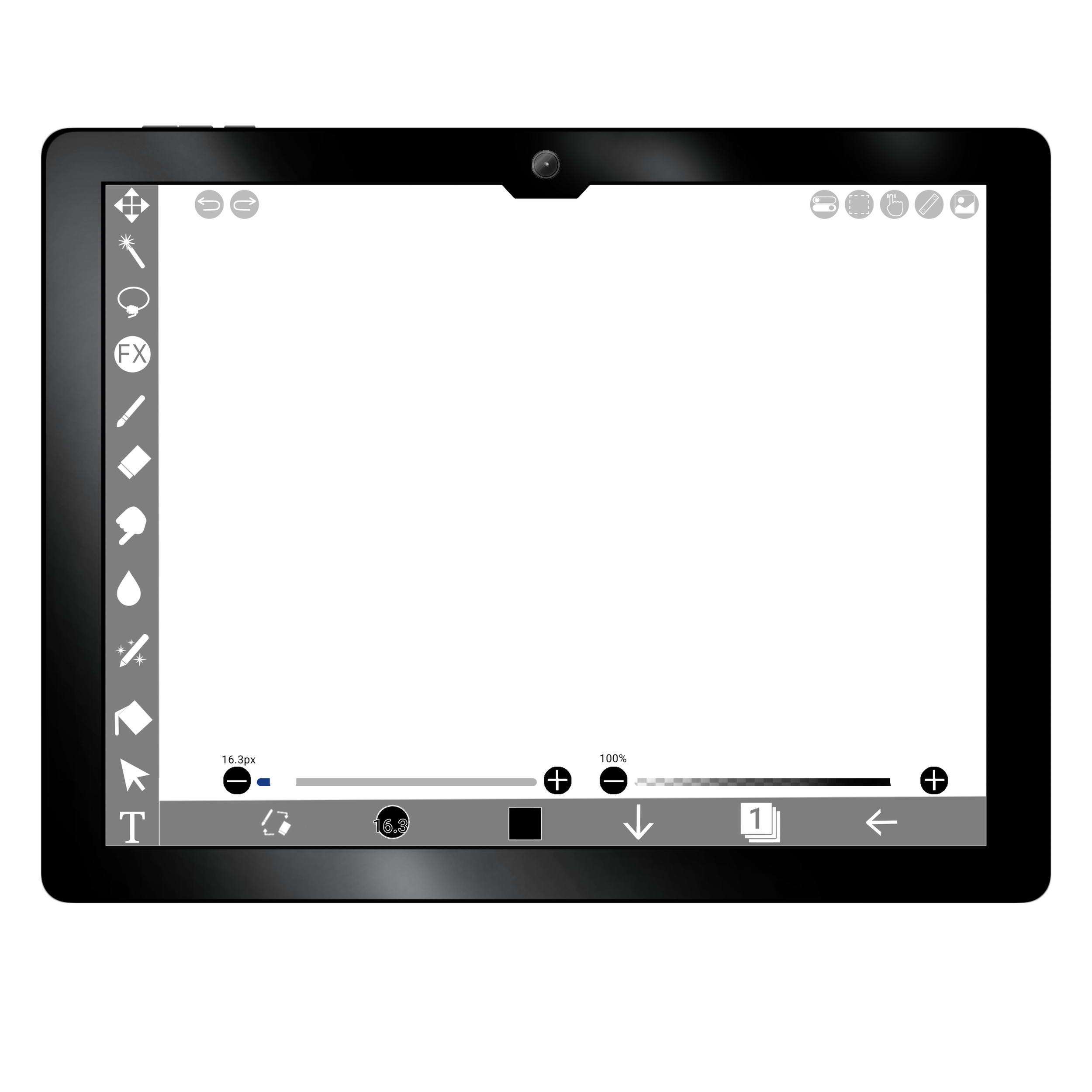 black tablet frame - ibisPaint