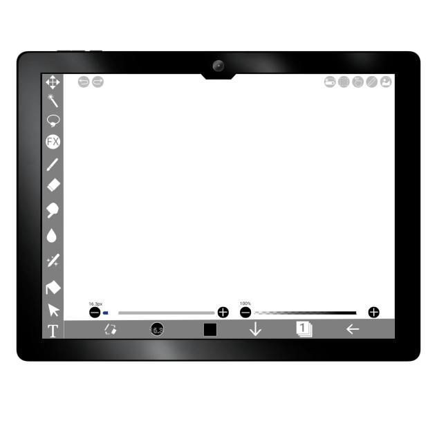black tablet frame - ibisPaint