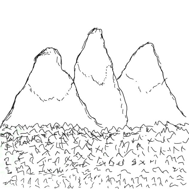 The Three Mountains unfinished Version IbisPaint the-three-mountains-unfinished-version-ibispaint
