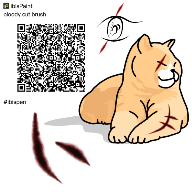 bloody cut brush - ibisPaint