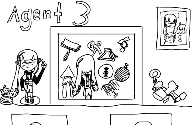 Agent3’s desk splatoon - ibisPaint