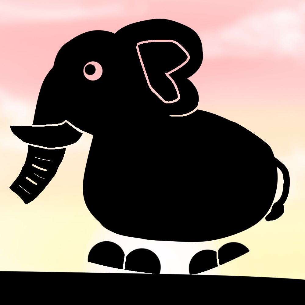 Shadow Elephant - ibisPaint