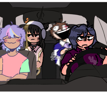 inside the car collab 🗿👍 - ibisPaint