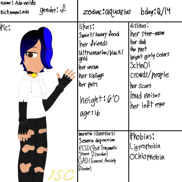 Ada’s character sheet - ibisPaint