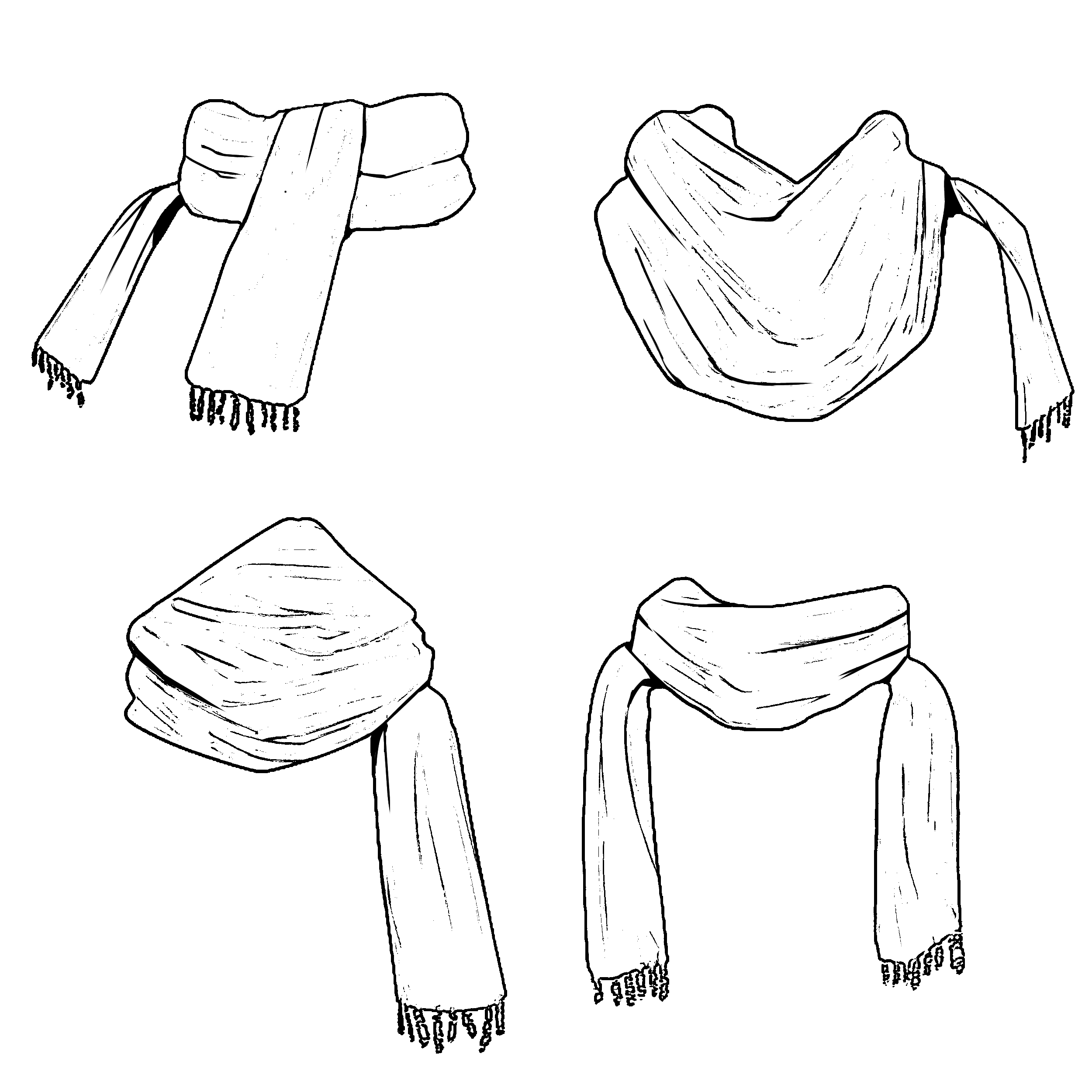 scarves (gray) - ibisPaint