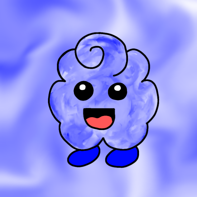 Blue puff - ibisPaint