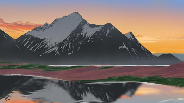 Mountain Scenery - ibisPaint
