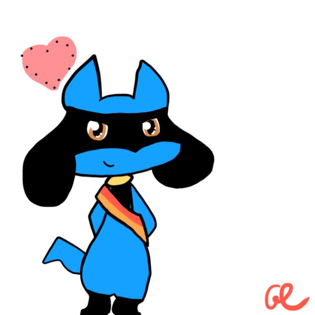 Riolu GIF colored - ibisPaint
