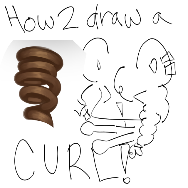 how to draw a curl! - ibisPaint