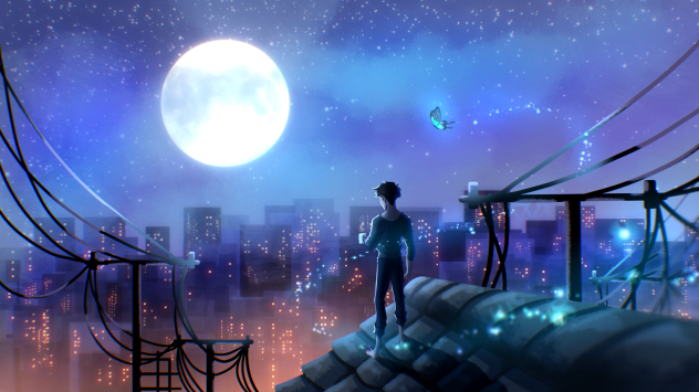 Rooftop Butterfly - ibisPaint