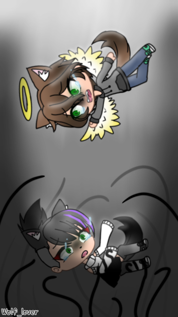 Falling into darkness - ibisPaint