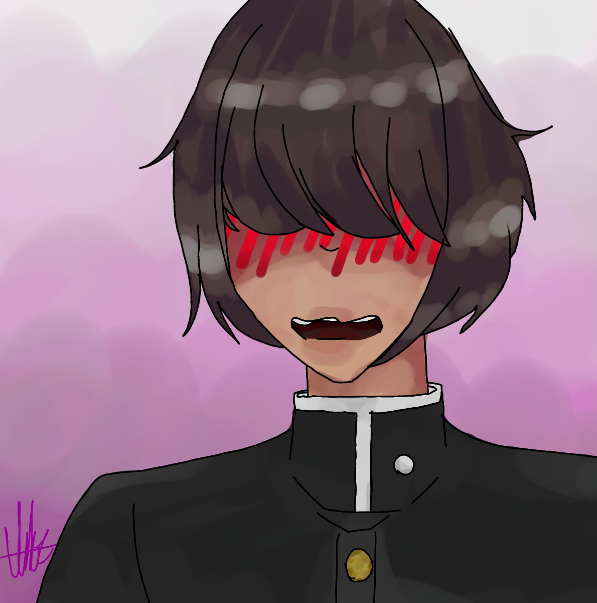 Hazu Kashibuchi blushing - ibisPaint