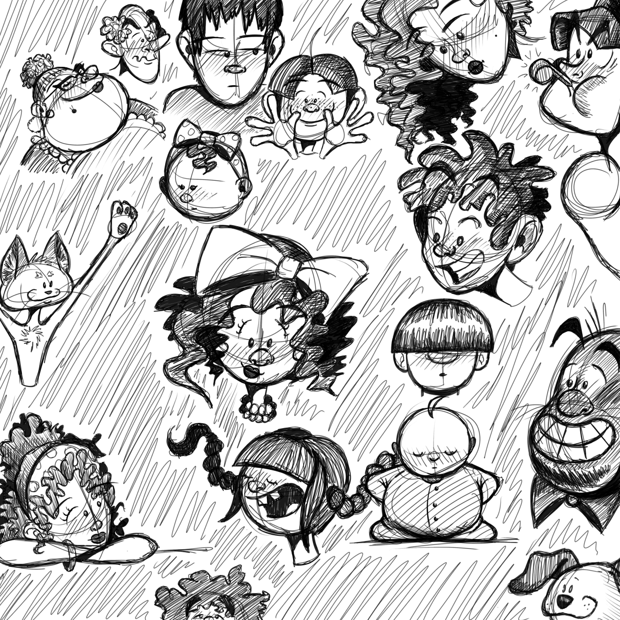 Just some random doodles from work - ibisPaint
