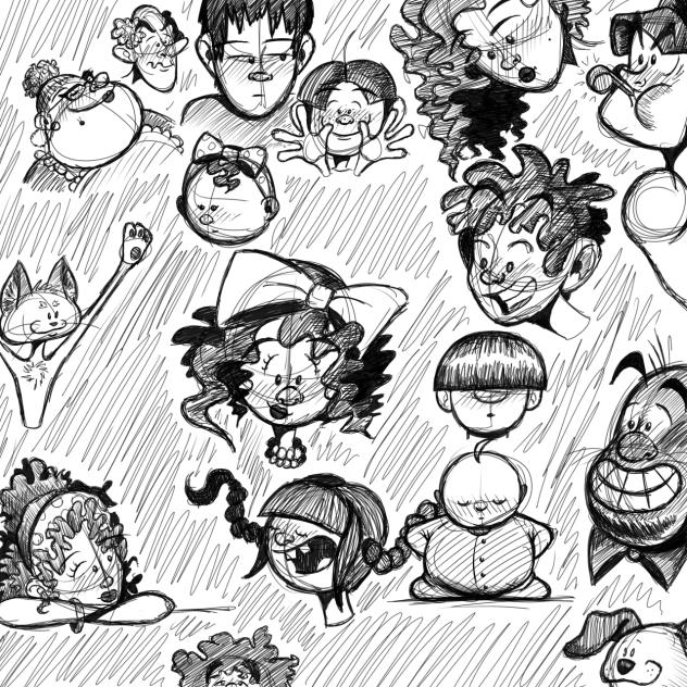 Just some random doodles from work - ibisPaint