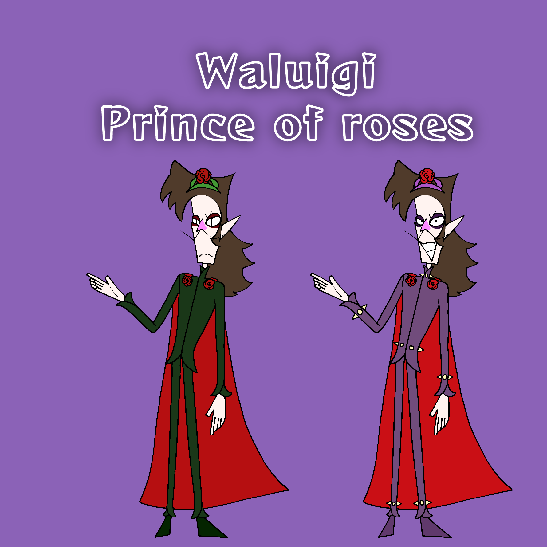 Waluigi prince of roses - ibisPaint
