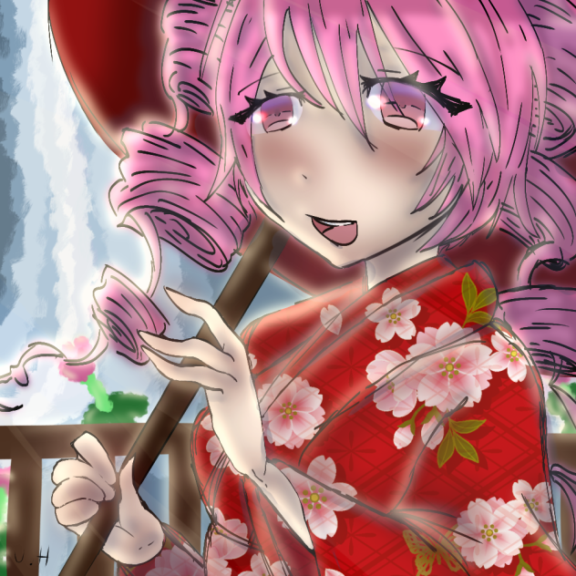 Kasane In a kimono - ibisPaint