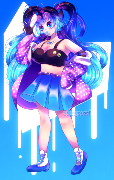 New PNGtuber design - ibisPaint