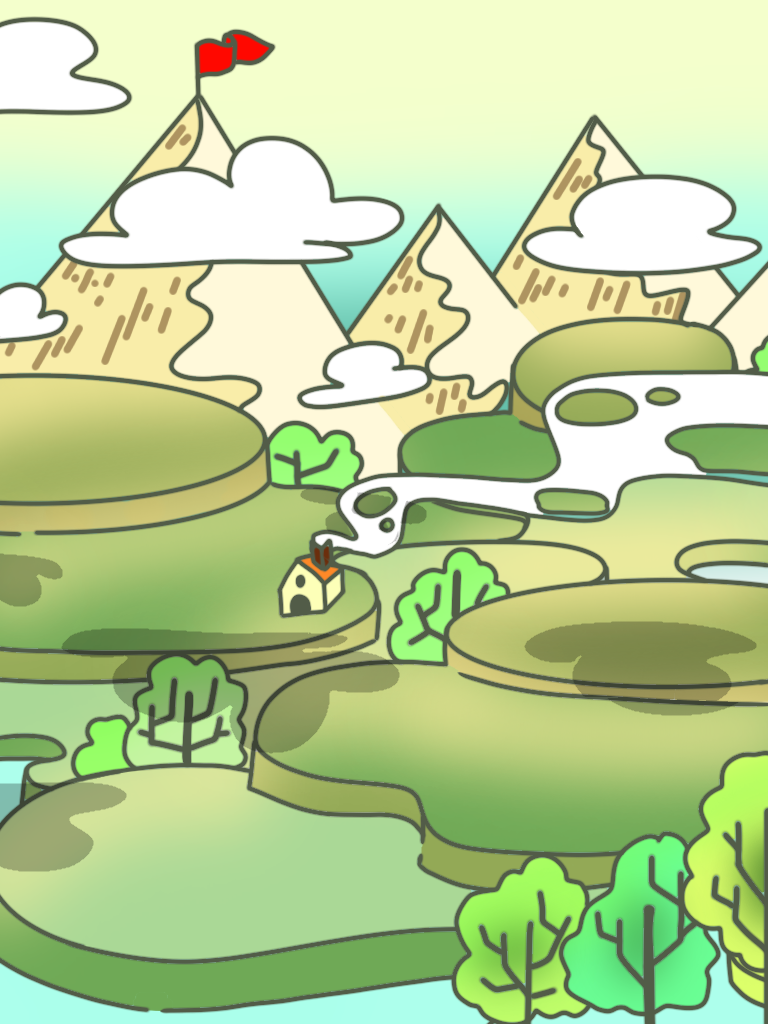 ruộng bật thang - ibisPaint