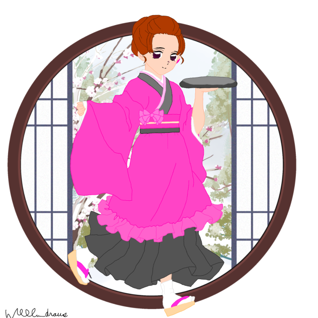 kimono girl - ibisPaint