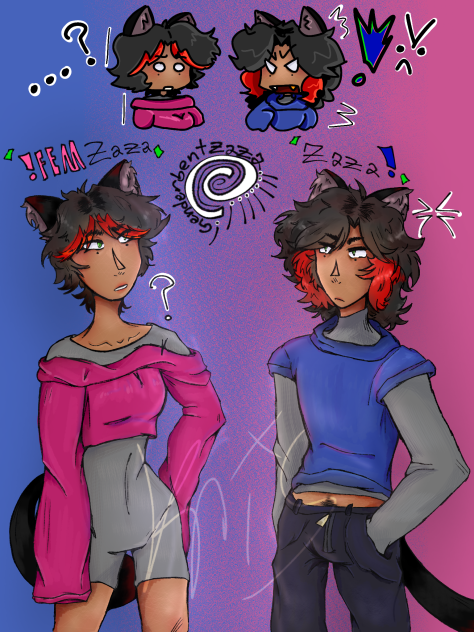 Genderbent Zaza Kauh - ibisPaint