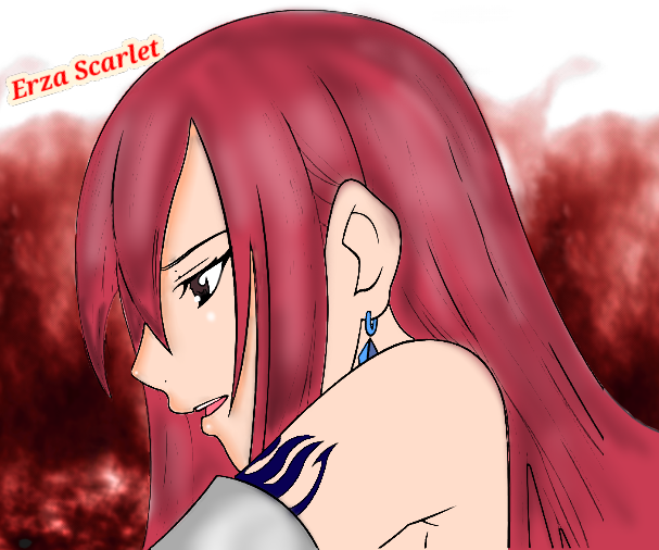 Erza Scarlet Fiery Beauty - ibisPaint