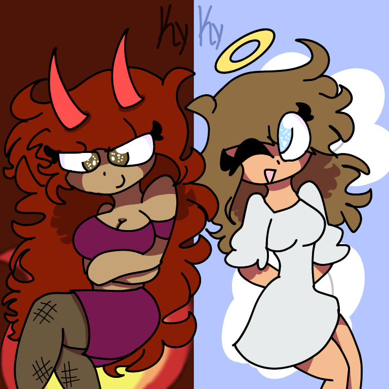 Devil & Angel Speedpaint - ibisPaint