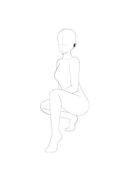 Female pose 8 - ibisPaint