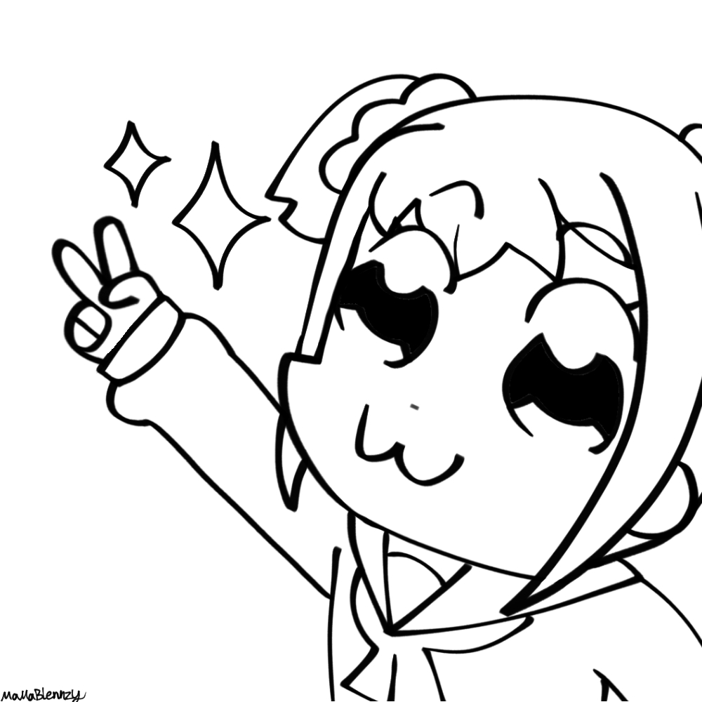 Popuko & Pipimi coloring page - ibisPaint