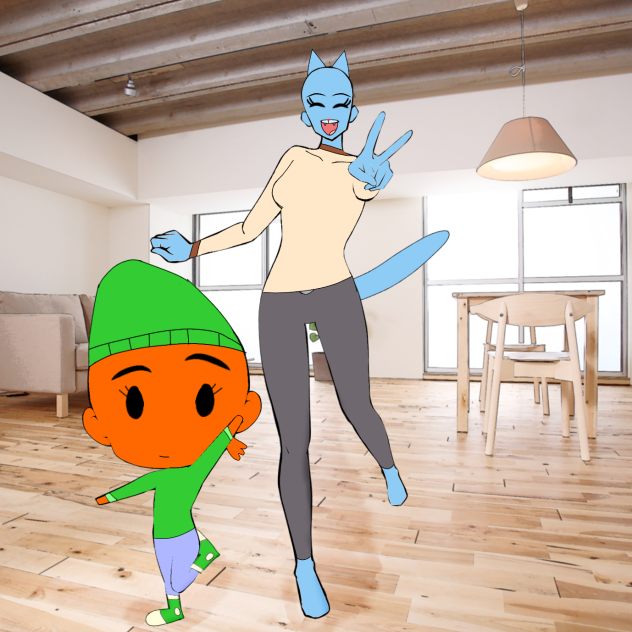 gumball and darwin - ibisPaint