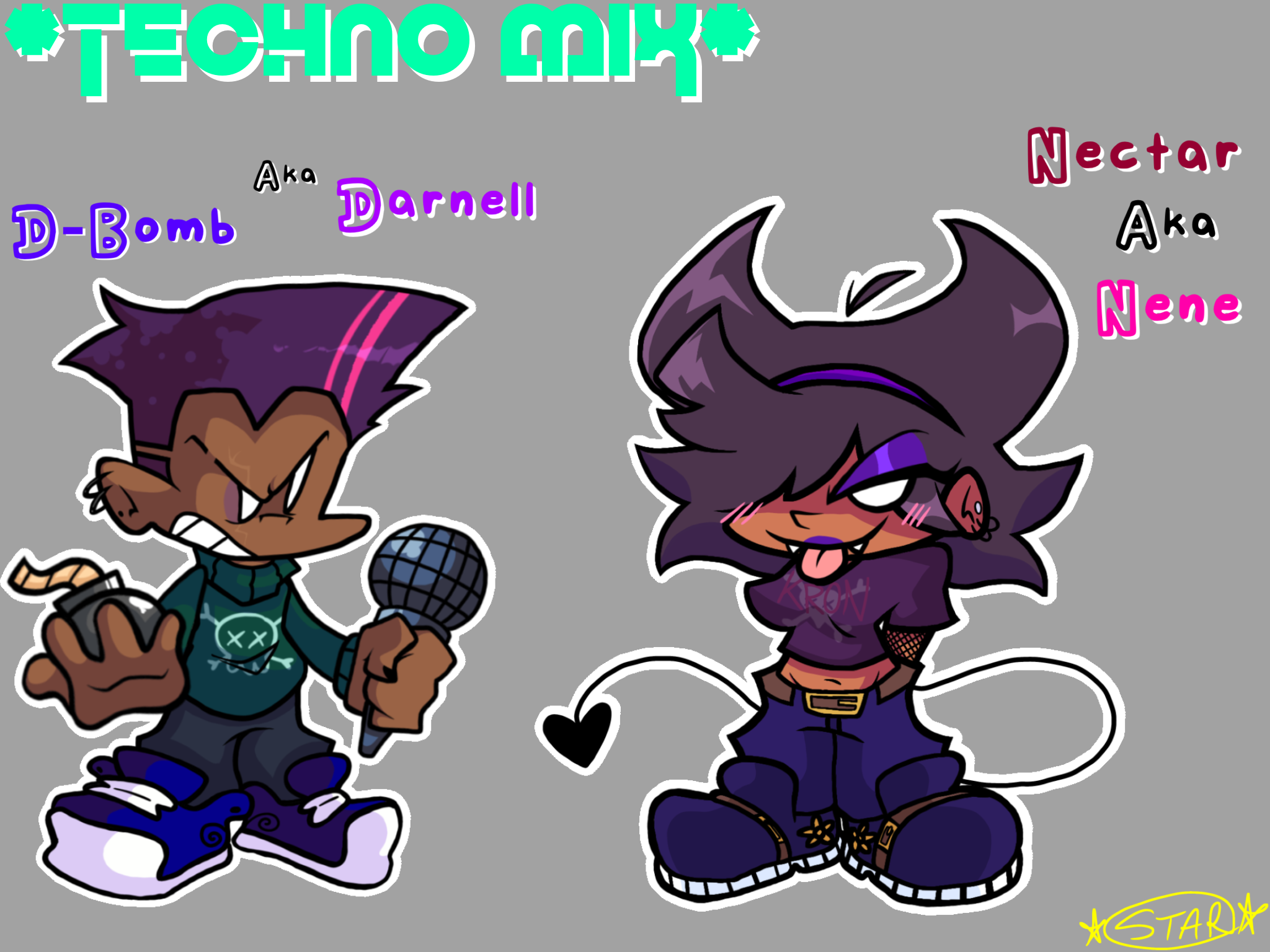 Official Techno mix “Darnell & Nene” - ibisPaint