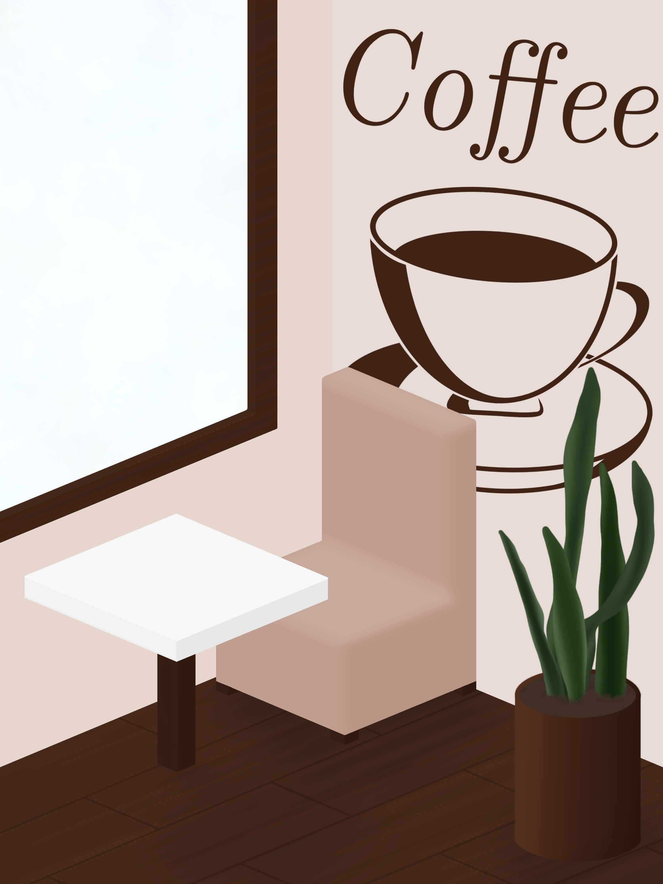 🪴Cafe ''Coffee life''🪴 - ibisPaint