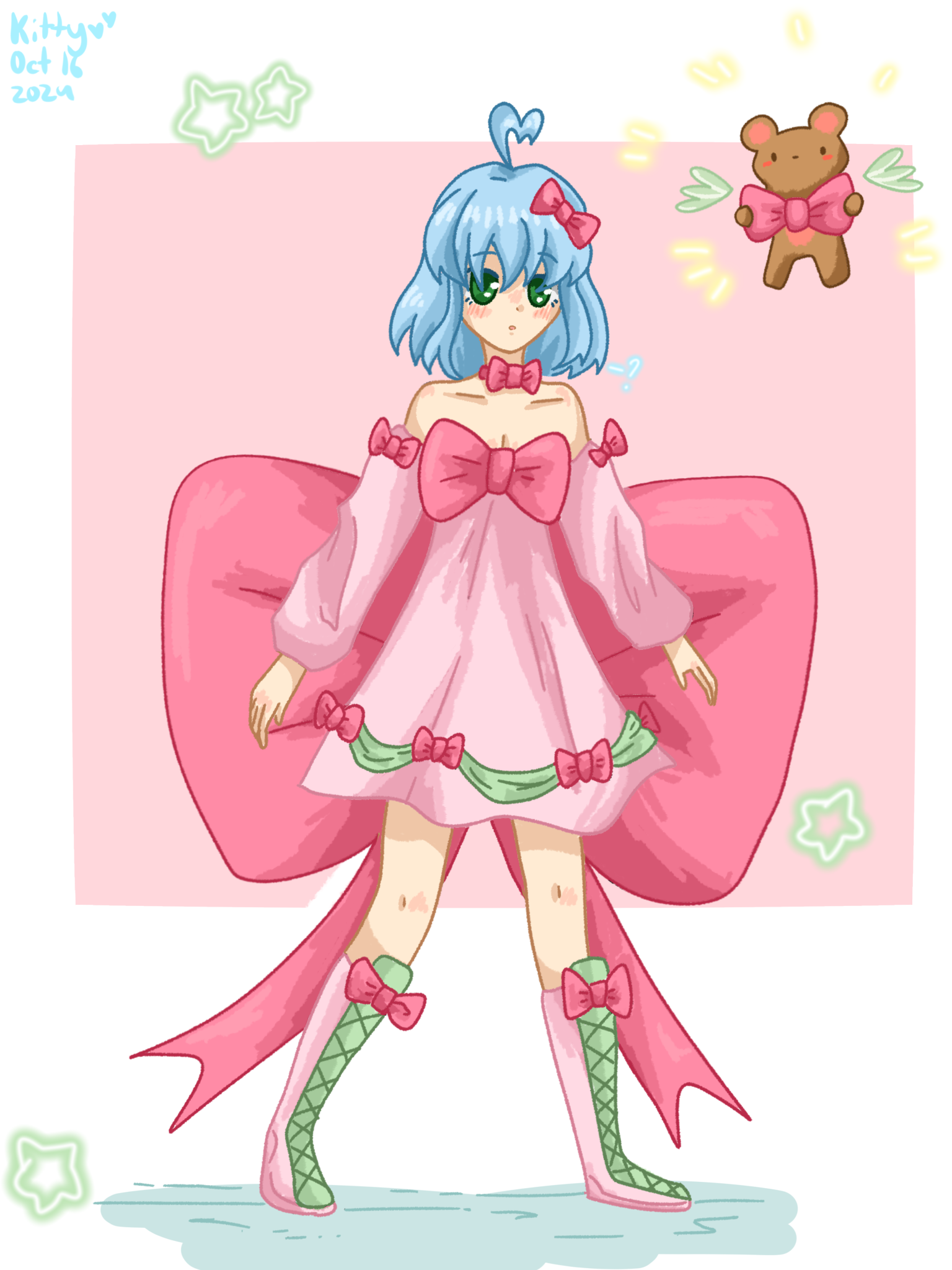 BOWS!!🎀🩵🧸 - ibisPaint