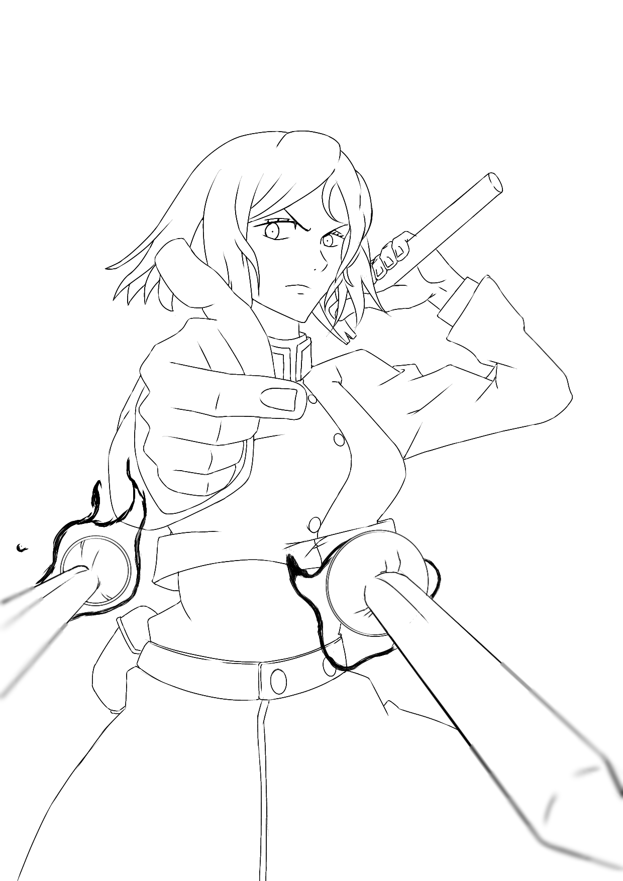 Jujutsu Kaisen Nobara Hammer - ibisPaint