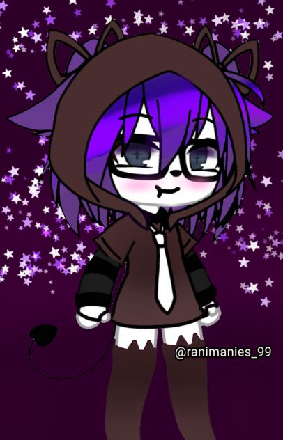 Gacha life purple edition shading - ibisPaint