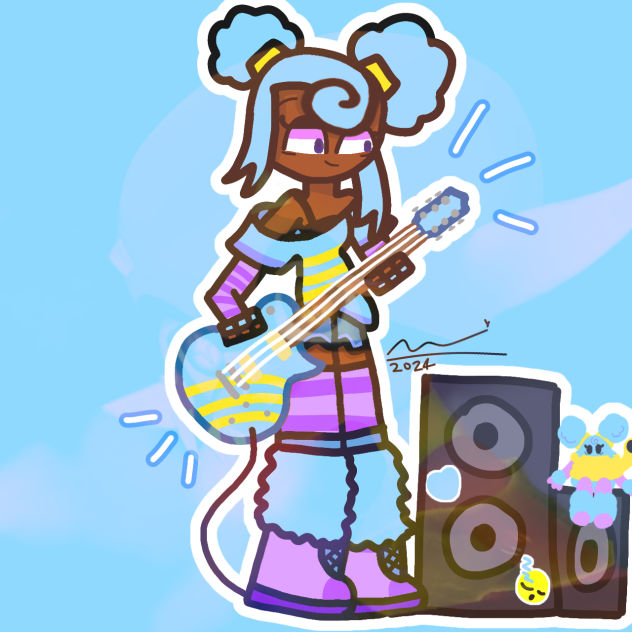 Sooza with her guitar! - ibisPaint