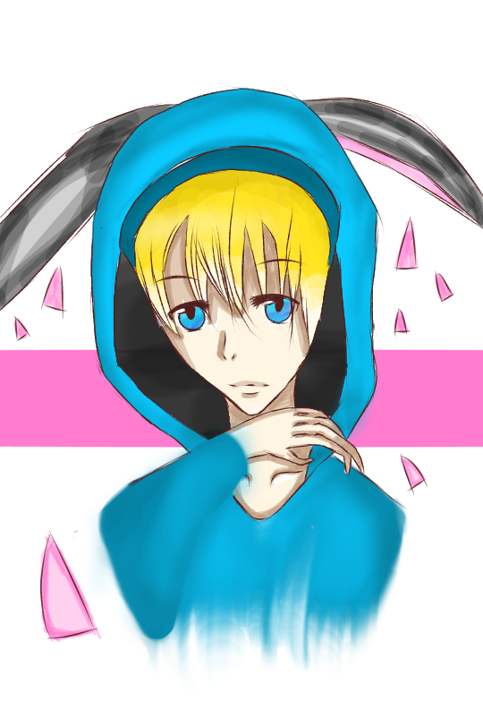 Blue rabbit - ibisPaint
