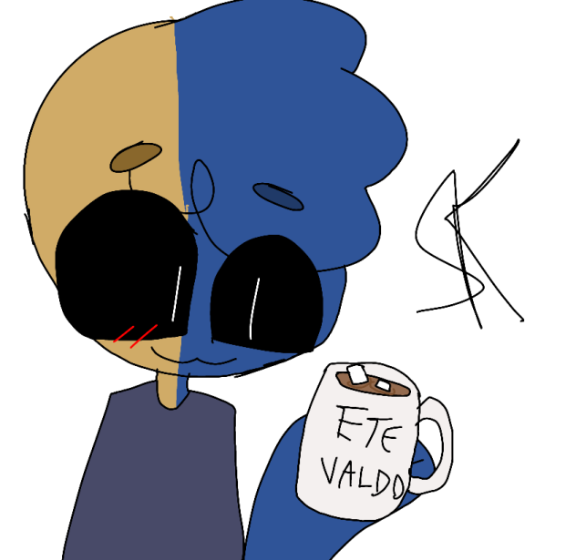 etevaldo e seu chocolate quente - ibisPaint