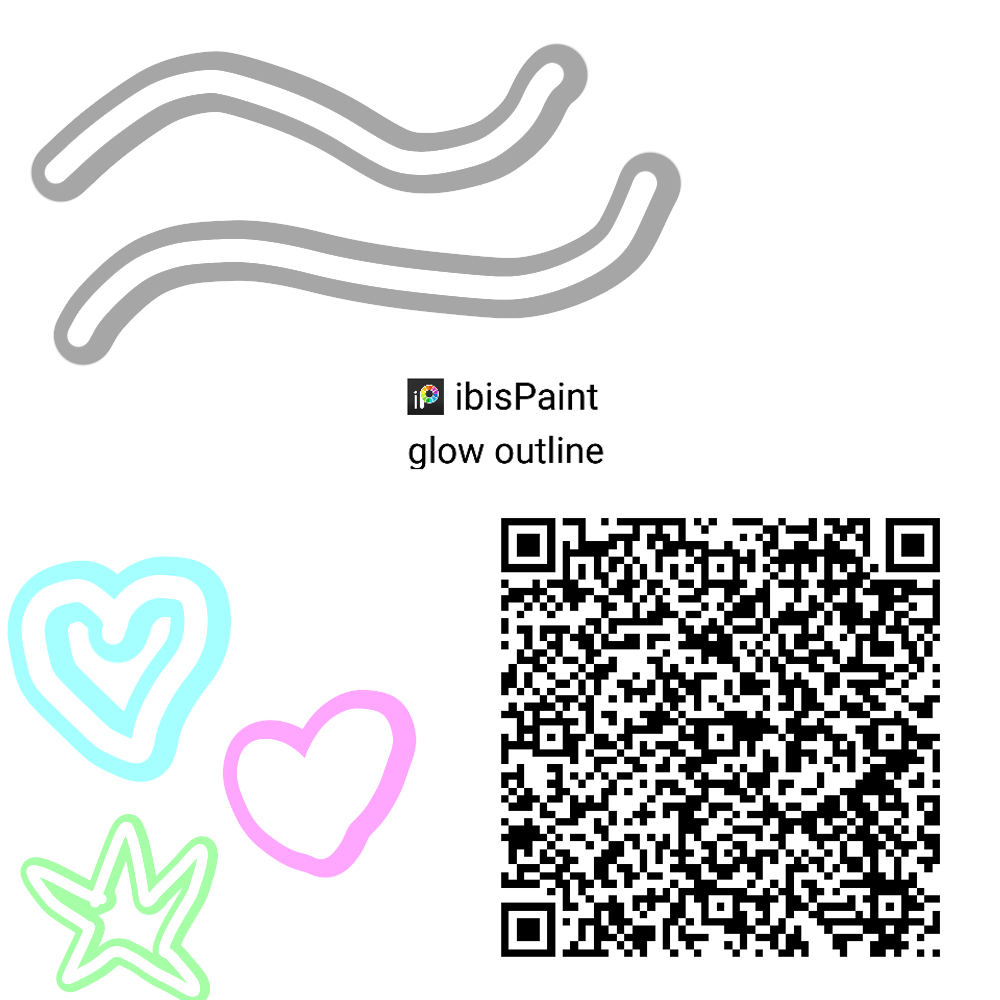 Glow outline brush - ibisPaint