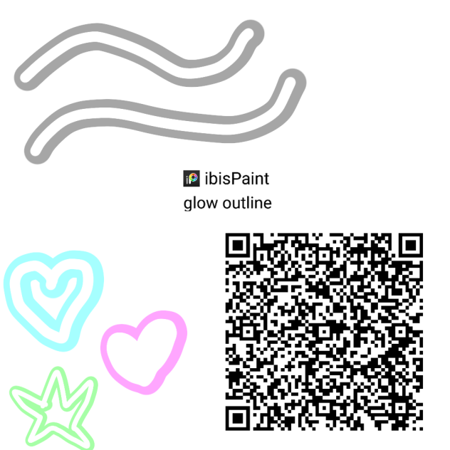 Glow outline brush - ibisPaint