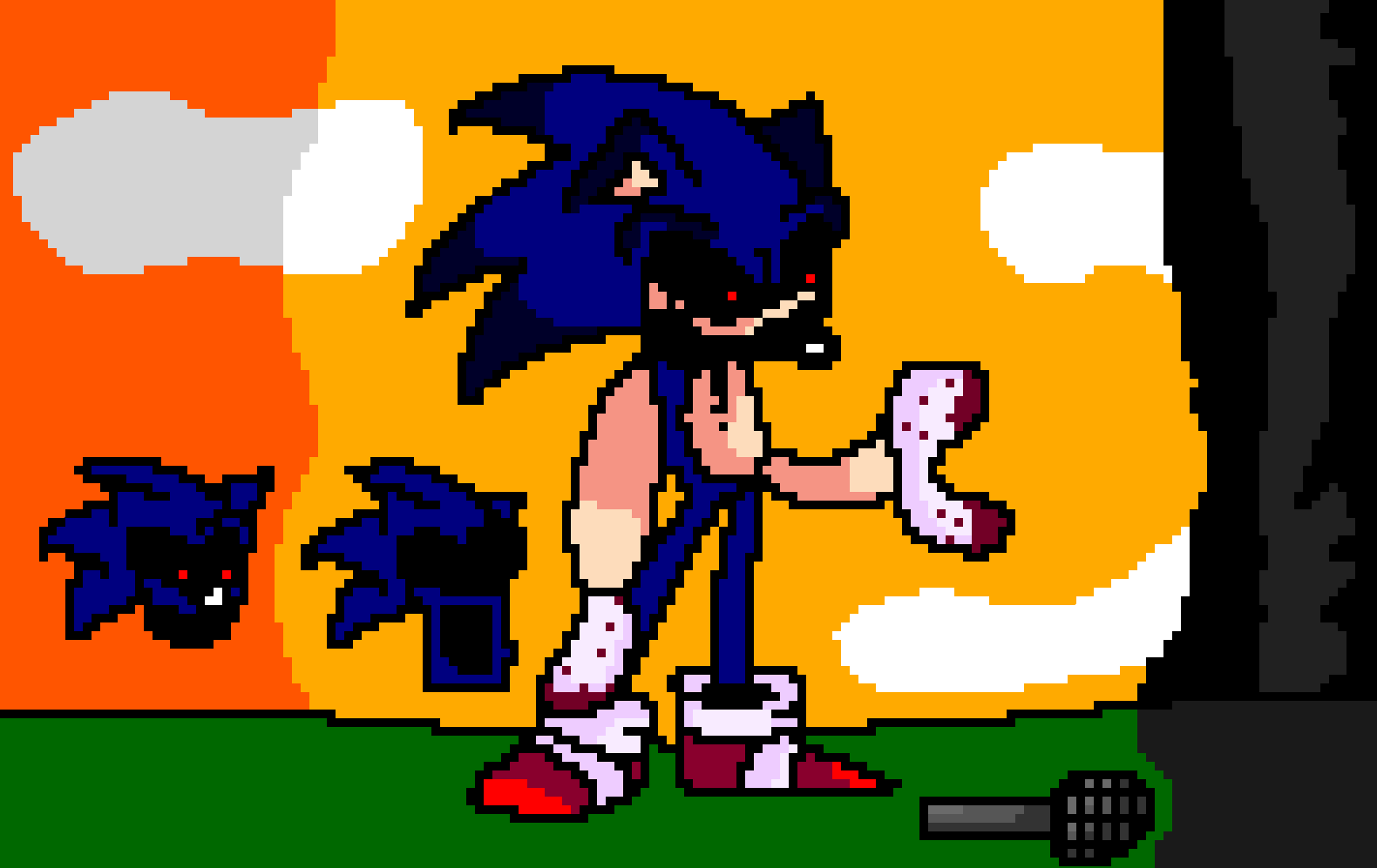 Sonic.exe Before The Storm Fnf Sonic.exe - ibisPaint