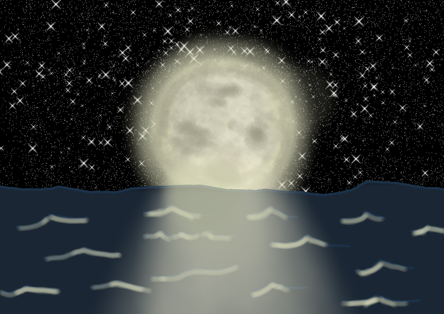 where sky meets sea. - ibisPaint