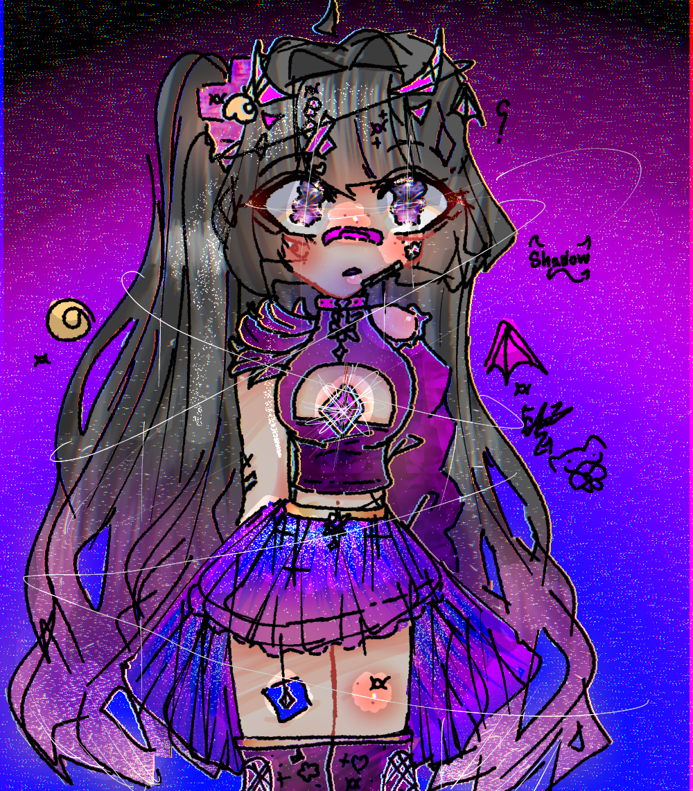 galaxy shadow 😈🌌 - ibisPaint