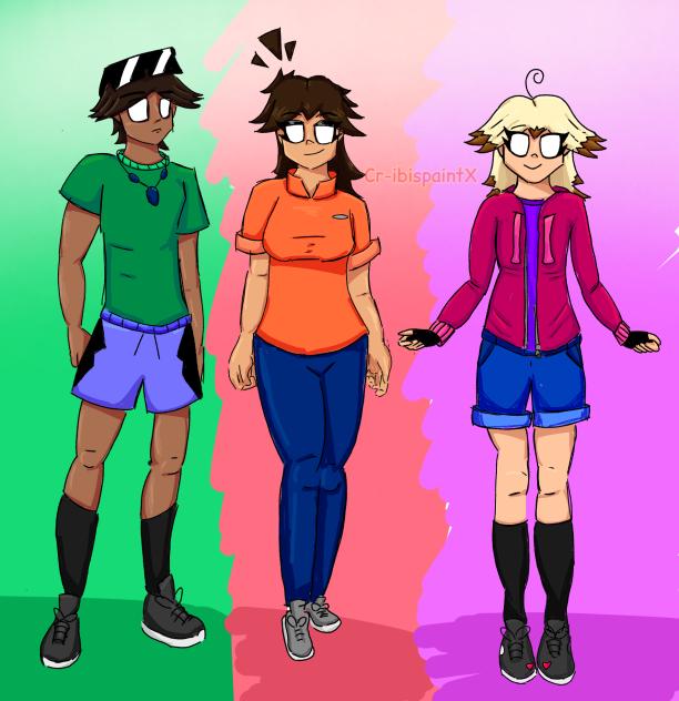 Full body Axel, Creta and Nova - ibisPaint