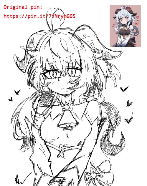 Referenced art block doodle - ibisPaint
