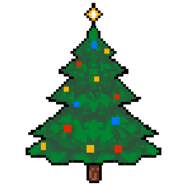Christmas tree (pixel) - ibisPaint