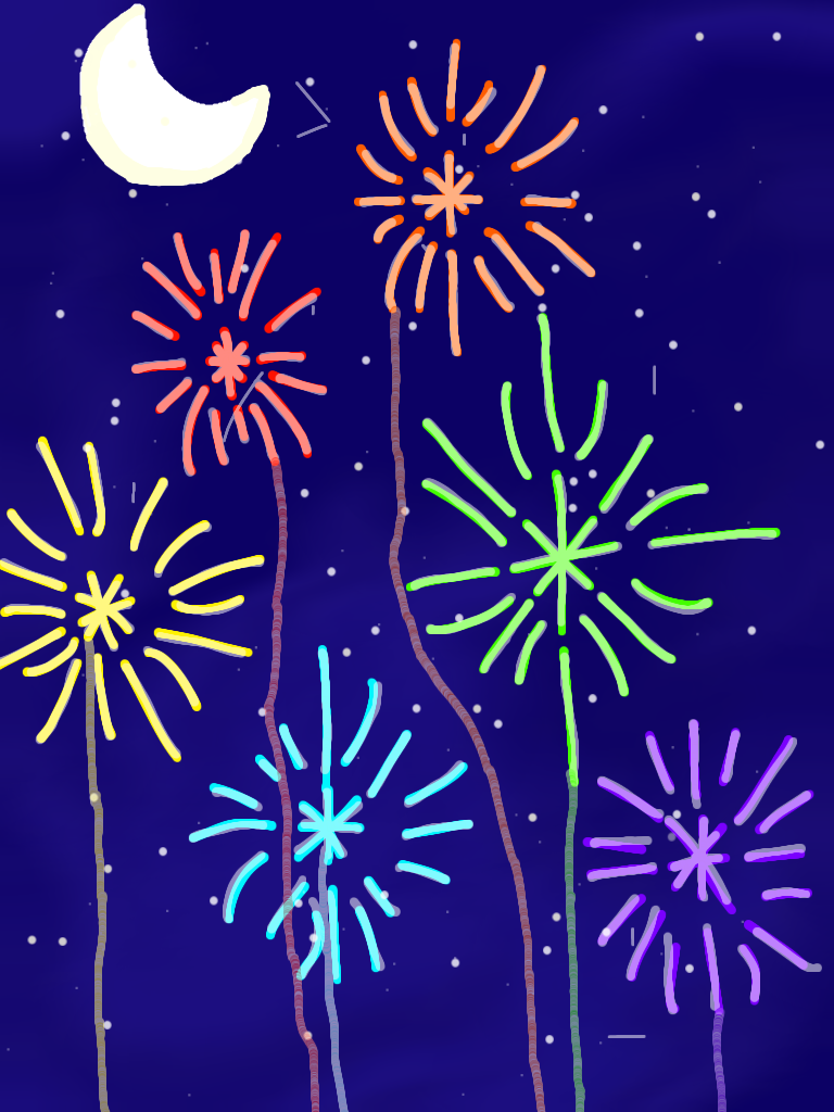 fireworks 🎆 - ibisPaint